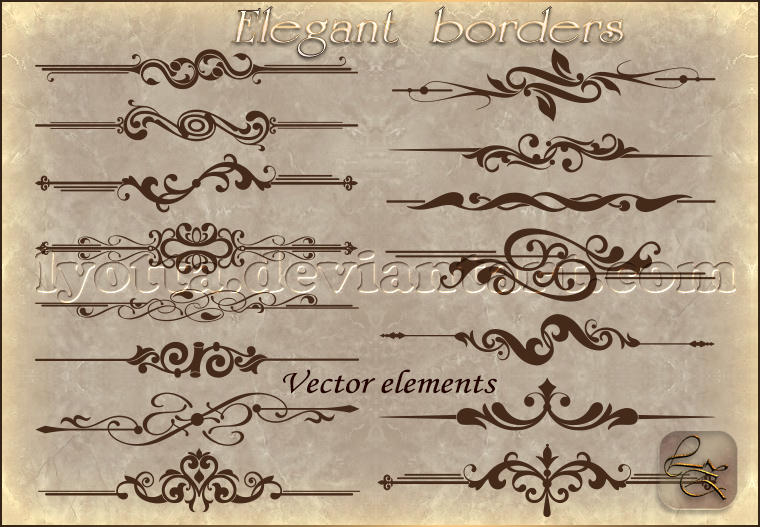 Vector borders corners LZ 2 by Lyotta on DeviantArt Vector borders corners LZ 2 by Lyotta on DeviantArt
