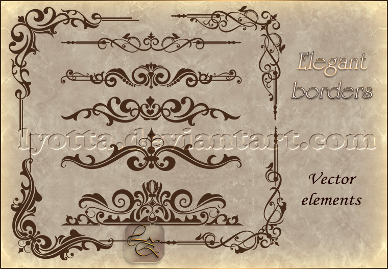 Vector borders corners LZ 3 by Lyotta on DeviantArt Vector borders corners LZ 3 by Lyotta on DeviantArt