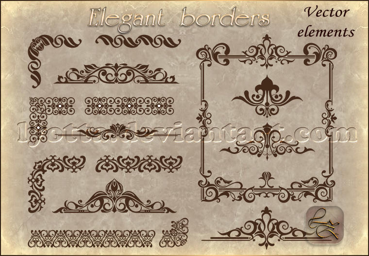 Vector borders corners LZ 4 by Lyotta on DeviantArt Vector borders corners LZ 4 by Lyotta on DeviantArt