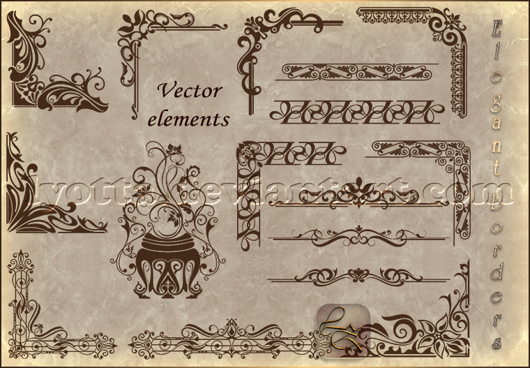 Vector borders corners LZ 5 by Lyotta on DeviantArt Vector borders corners LZ 5 by Lyotta on DeviantArt