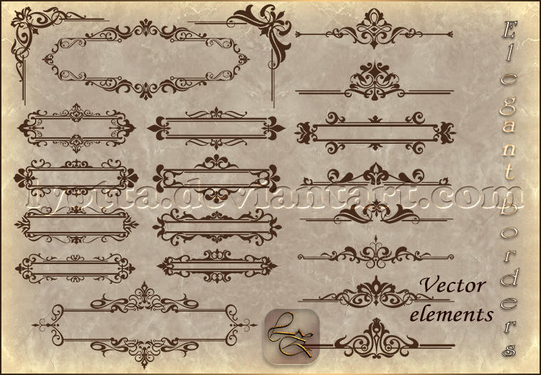 Vector borders corners LZ 6 by Lyotta on DeviantArt Vector borders corners LZ 6 by Lyotta on DeviantArt