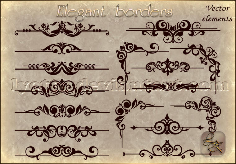 Ornamental design borders LZ 7 by Lyotta on DeviantArt Ornamental design borders LZ 7 by Lyotta on DeviantArt