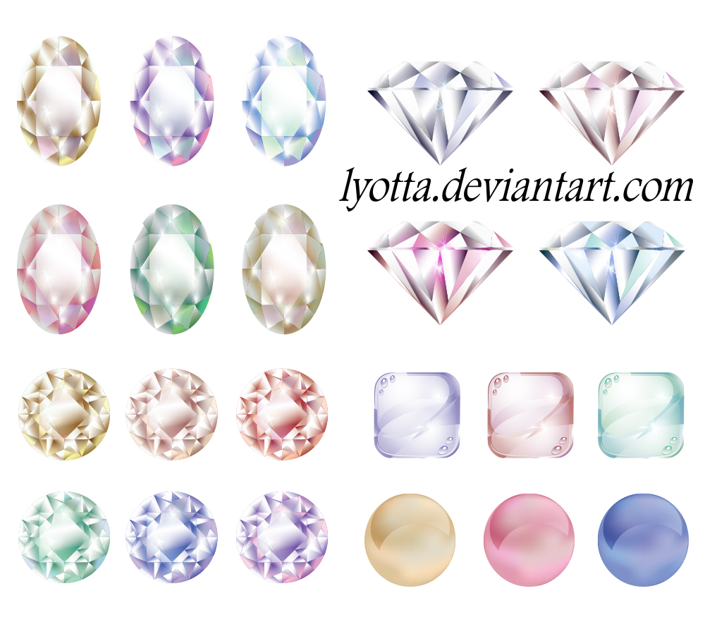 Diamonds gemstones LZ 02 by Lyotta on DeviantArt