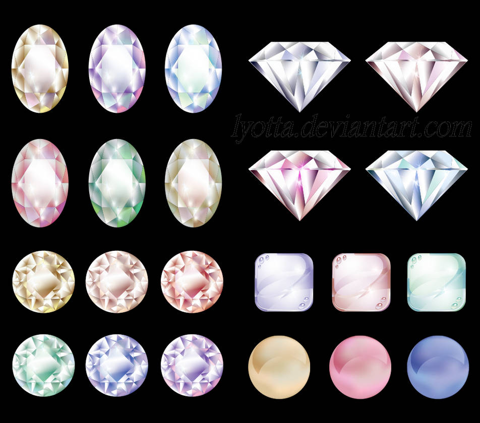 Diamonds gemstones LZ 02 by Lyotta on DeviantArt