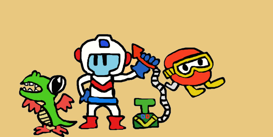 Random Smash Bros moveset: Dig Dug Trio by Waddledooters on DeviantArt