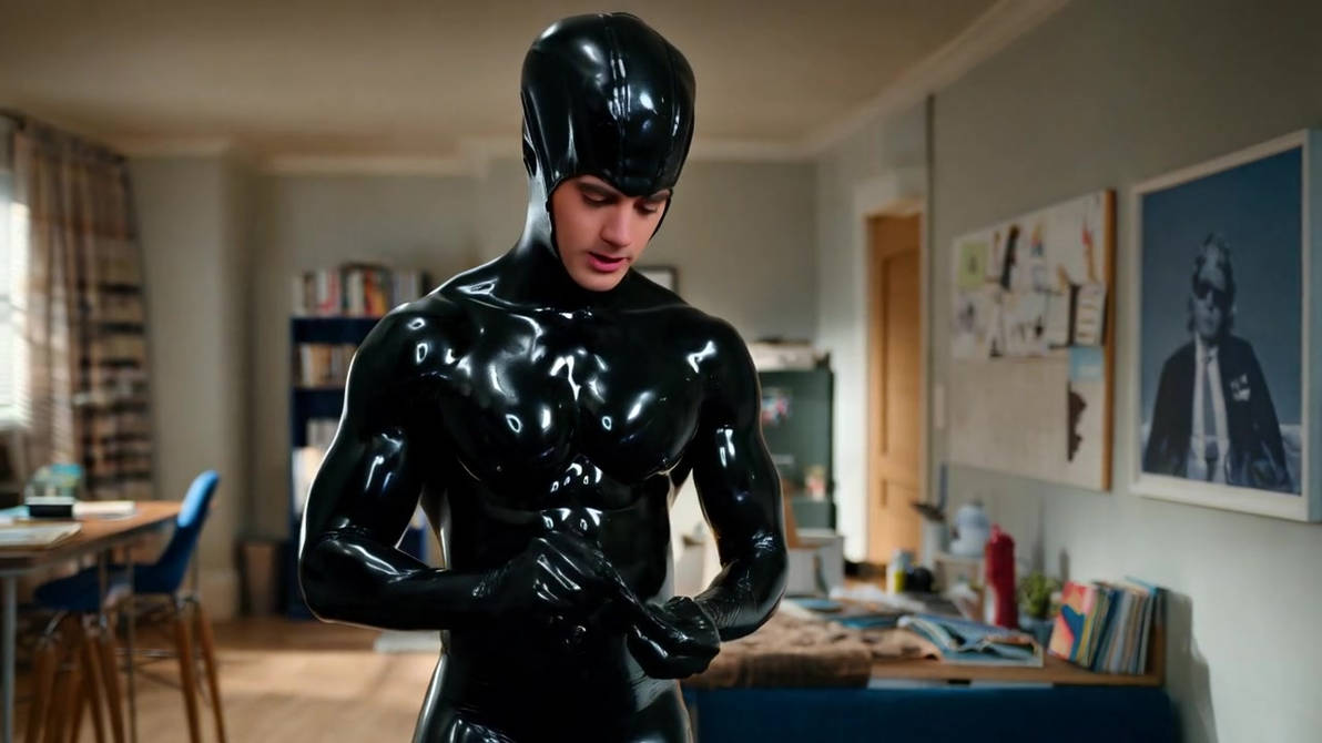 Rubber alien transformation 7 by slickskin on DeviantArt