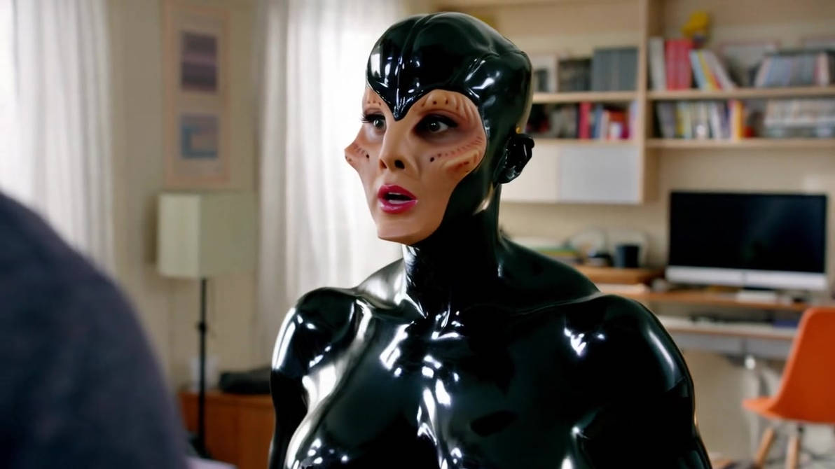 Rubber alien transformation 5 by slickskin on DeviantArt