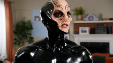 Rubber alien transformation 5 by slickskin on DeviantArt
