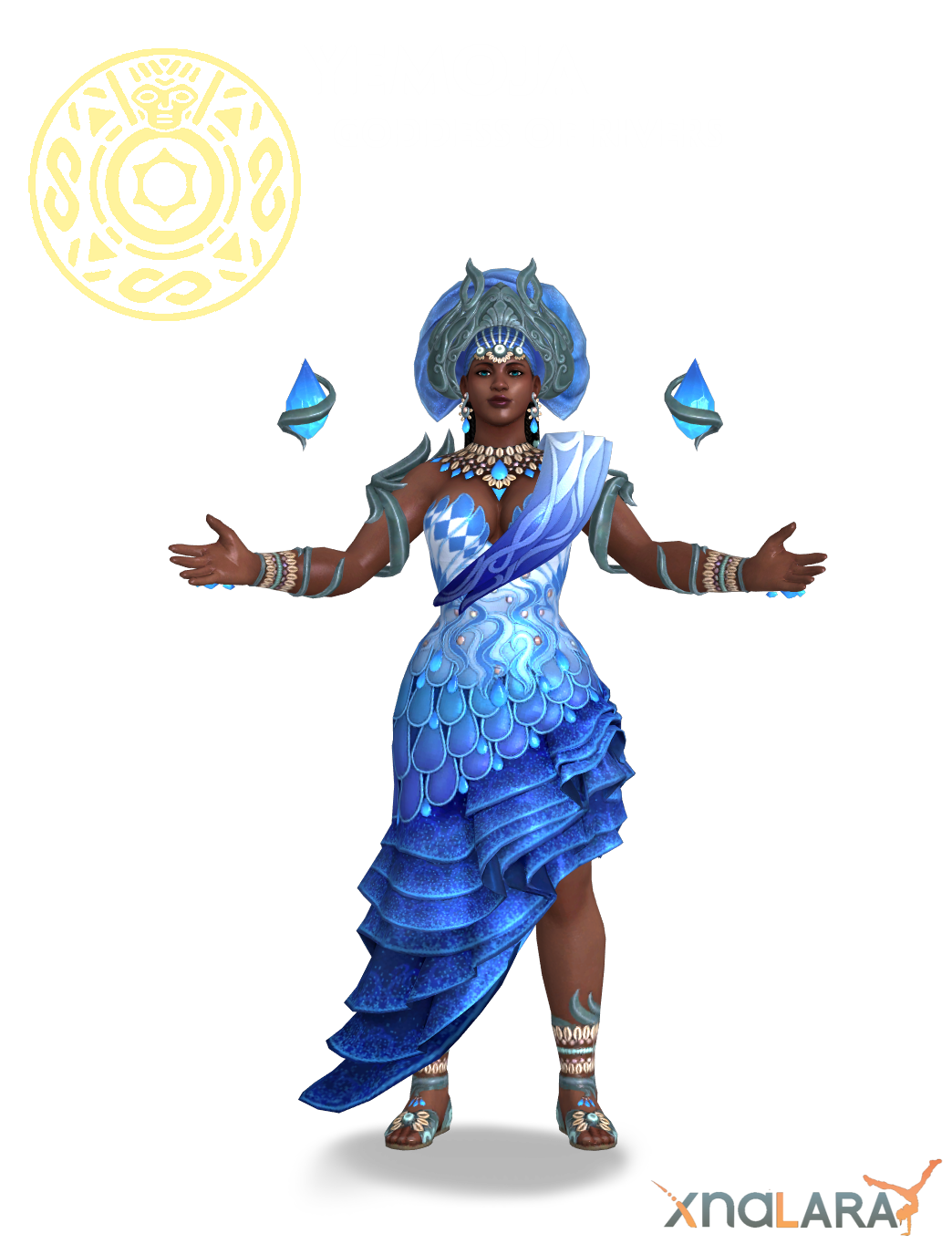 XPS - Smite: Yemoja, Goddess of Rivers by Kaiology on DeviantArt