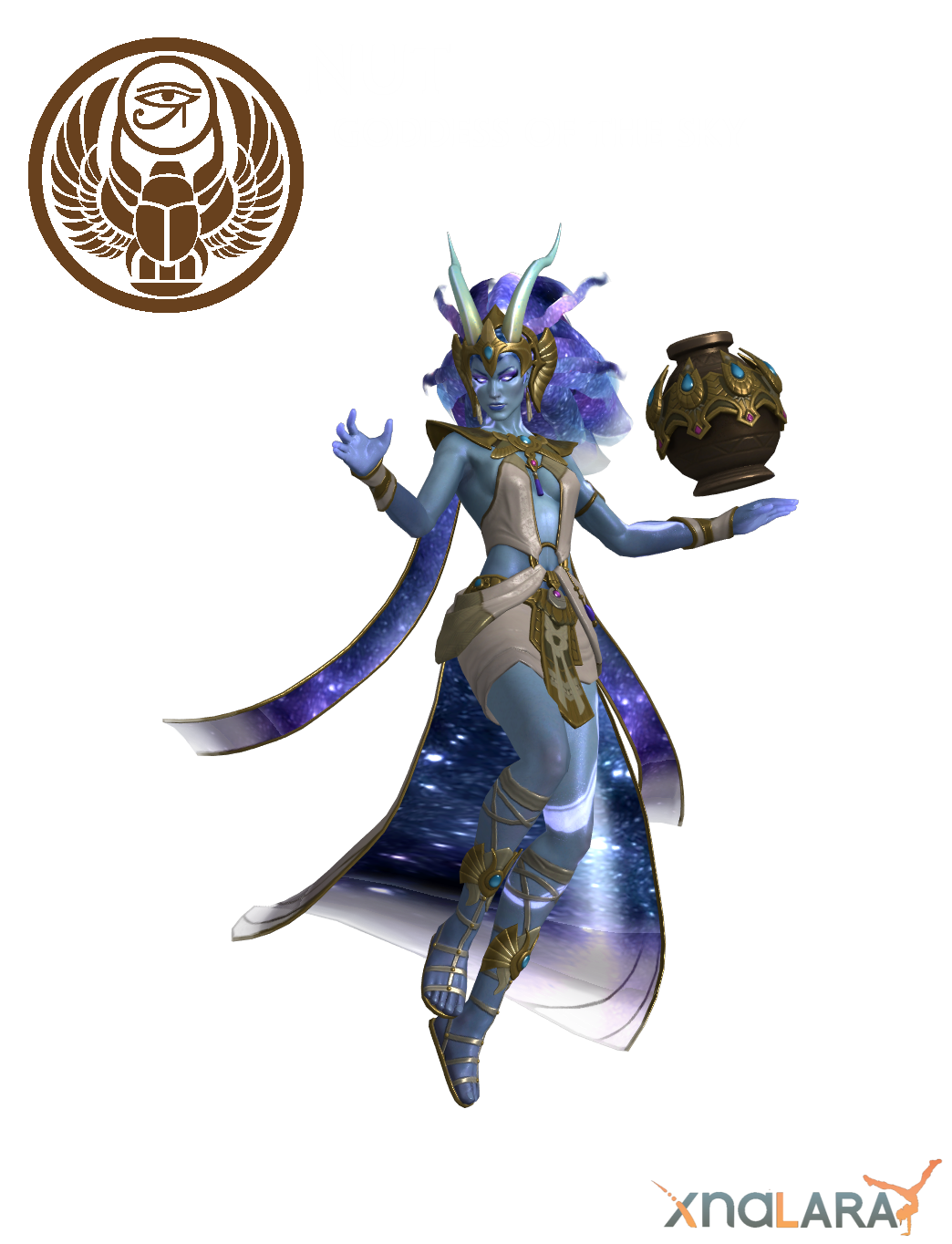 XPS - Smite: Nut, Goddess of the Sky by Kaiology on DeviantArt