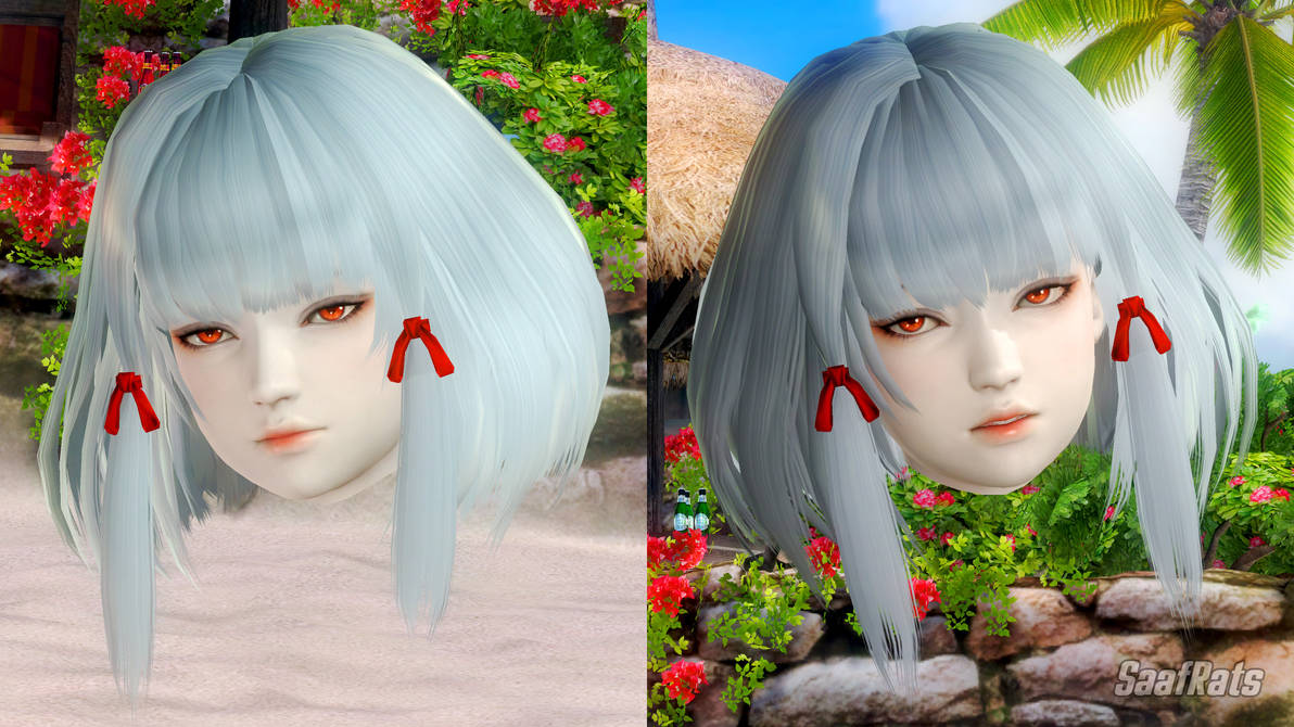 [DOA5LR] [DL] SHIRAGIKU - face and hair NO body by SaafRats on DeviantArt