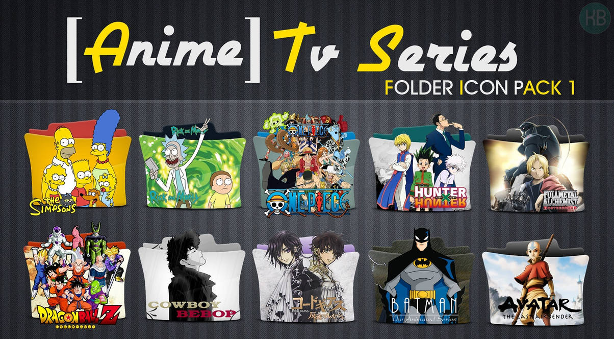 Anime Tv Series FOLDER ICON Pack1 by Kareembeast on DeviantArt