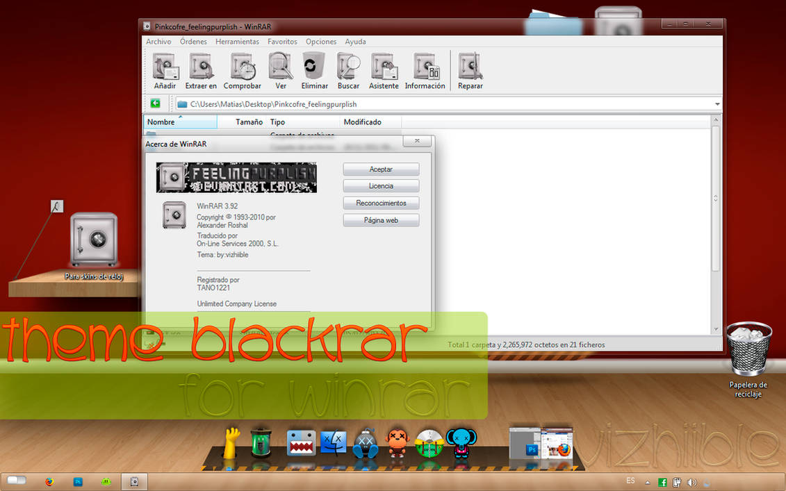 Theme Blackrar for WinRar by vizhiible on DeviantArt