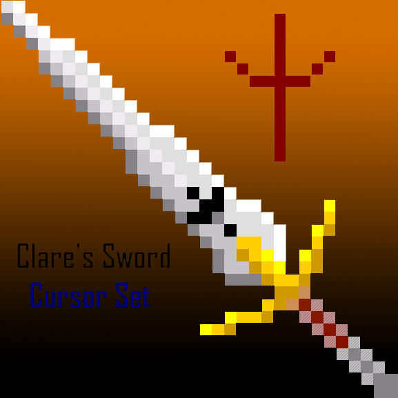 Clare's Sword Cursor Set by Gah-and-Robin on DeviantArt
