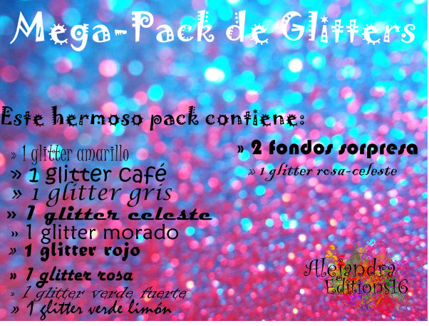 Mega-Pack de Glitters by AlejandraEditions16 on DeviantArt