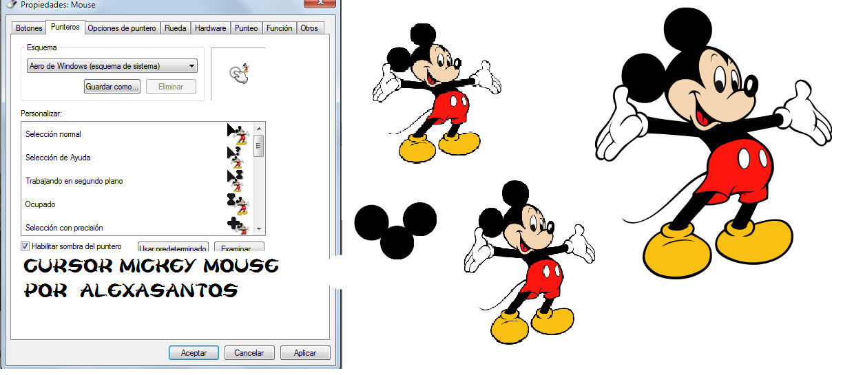 Cursor Mickey Mouse by ALEXASANTOS on DeviantArt