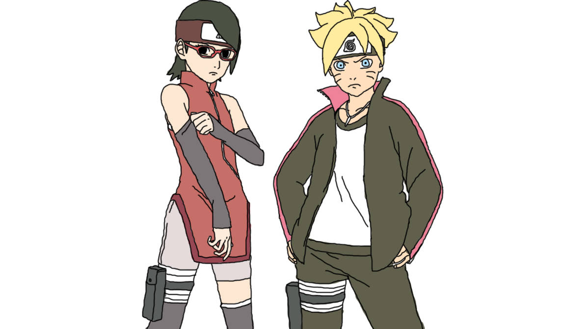 Boruto and Sarada by EricEdWest on DeviantArt