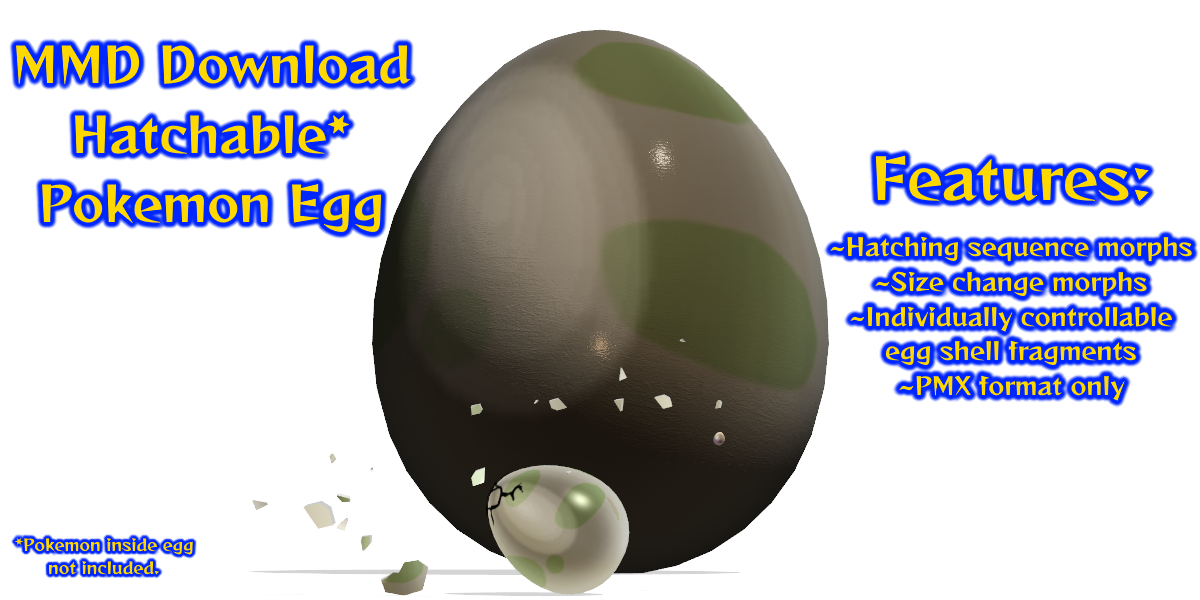 MMD DL Hatchable Pokemon Egg by Amenrenet on DeviantArt