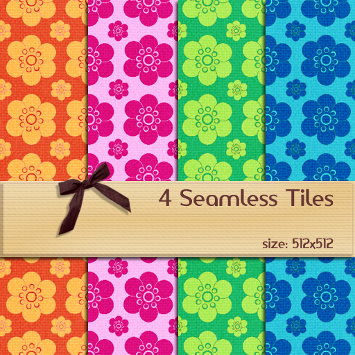 Seamless Floral Tiles 2 by BubbleCloud on DeviantArt