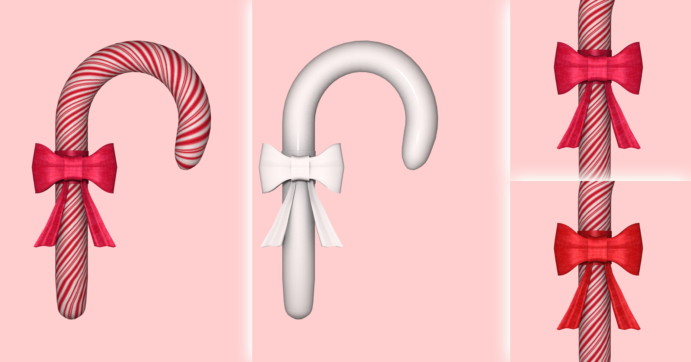 Candy cane free 3d model by BubbleCloud on DeviantArt