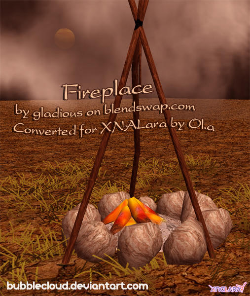 Fireplace for XNALara by BubbleCloud on DeviantArt