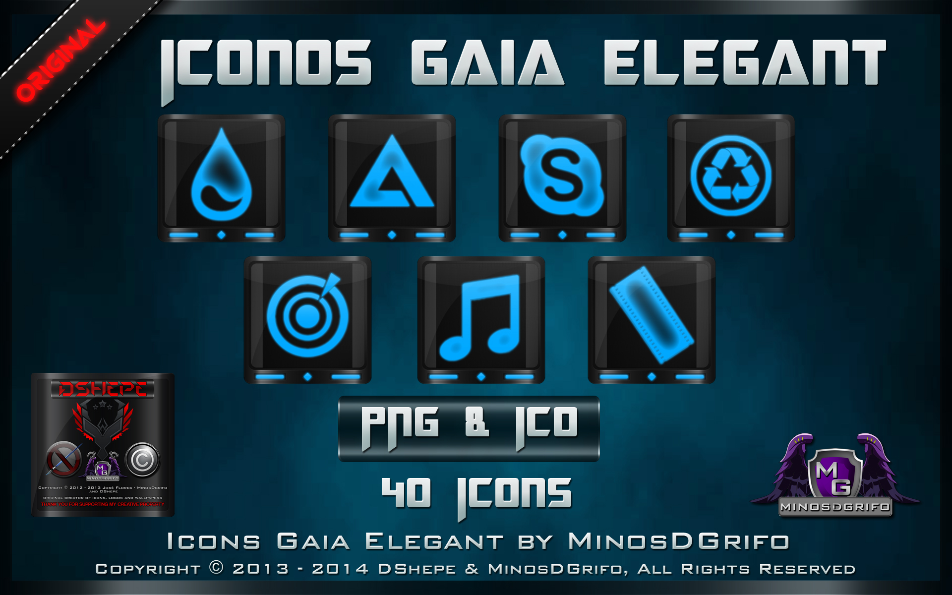 Icons Gaia Elegant 2013 By MinosDGrifo by DShepe on DeviantArt