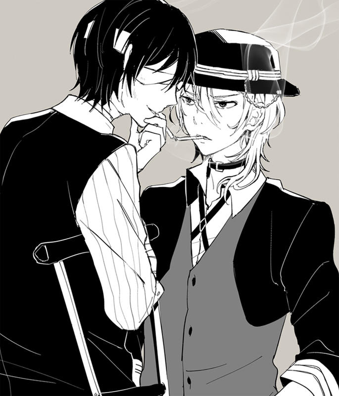 Bsd Slightdazai X Reader X Chuuya Nakahara By Sekata On Deviantart