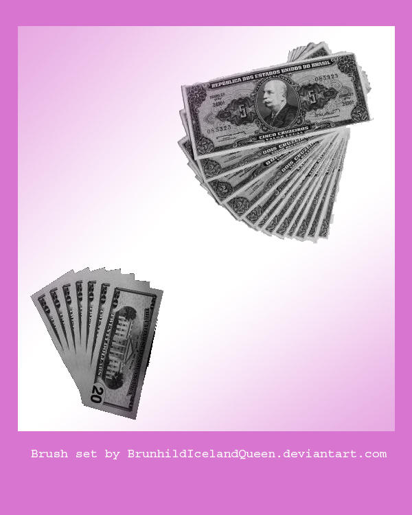 Paper Money Brush Set II by BrunhildIcelandQueen on DeviantArt