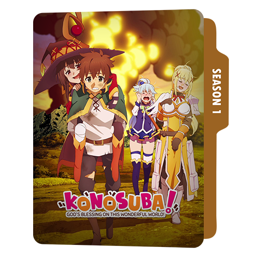 Konosuba Season 1 Folder Icon v2 (English Logo) by TDN98 on DeviantArt