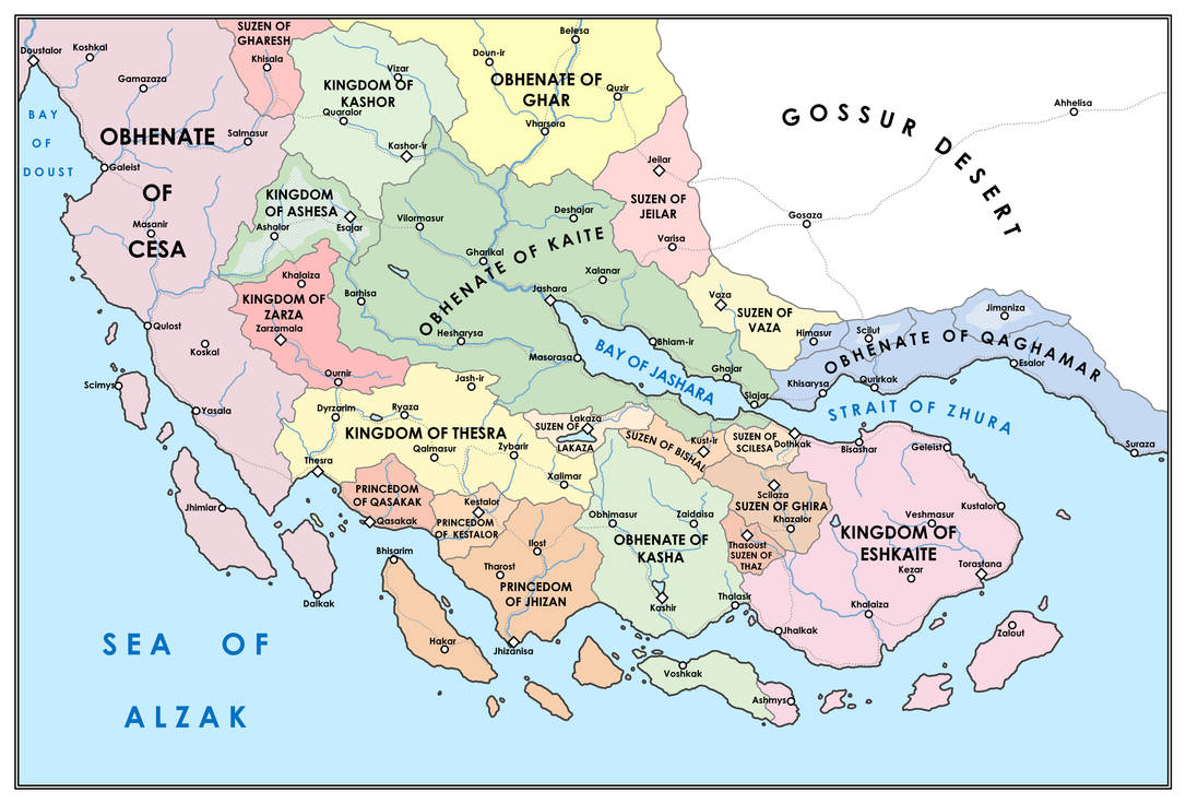 Ellaris - Map of the Kaite Peninsula by AlisterSinclair on DeviantArt