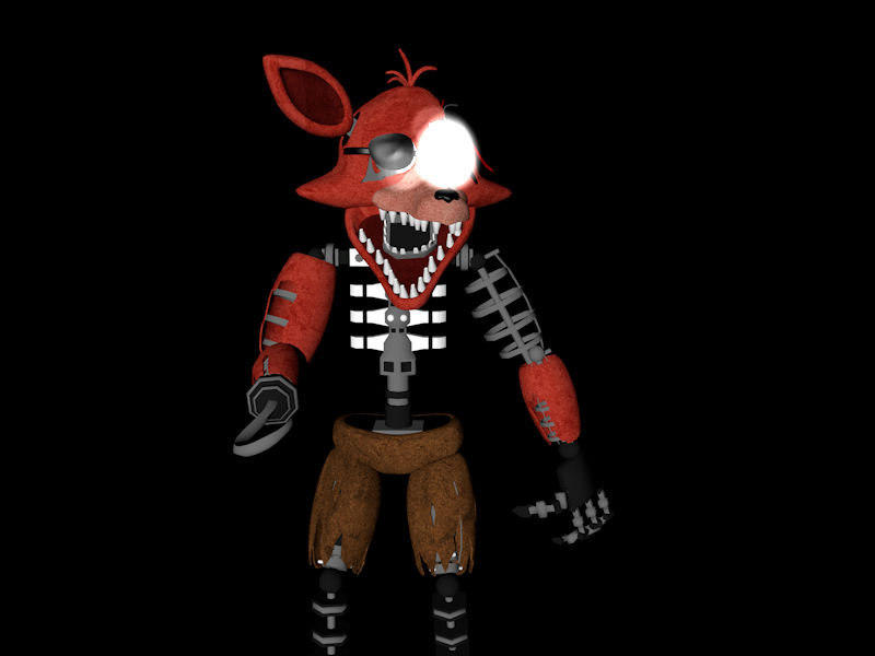 Ignited Foxy by Cinema4dModeler2 on DeviantArt
