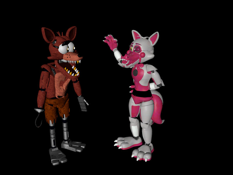 FunTime Foxy:Hi by Cinema4dModeler2 on DeviantArt