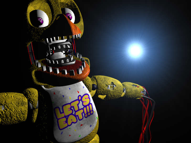 Fnaf 2 Chica V2 by Cinema4dModeler2 on DeviantArt