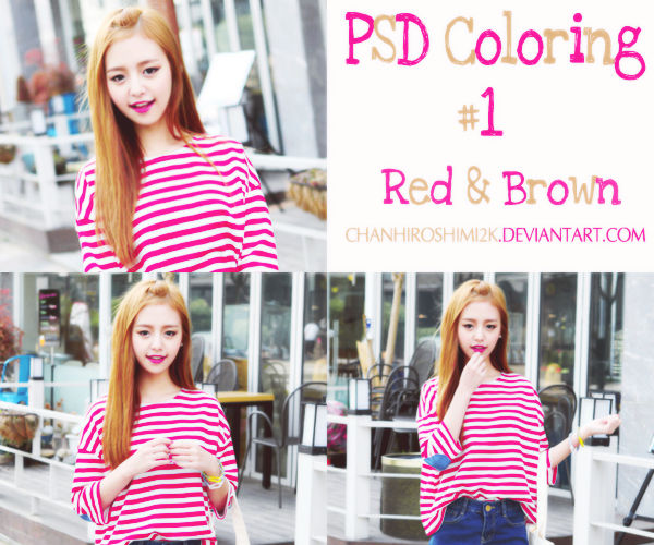 PSD Coloring 1 - Red And Brown by ChanHiroshimi2k on DeviantArt