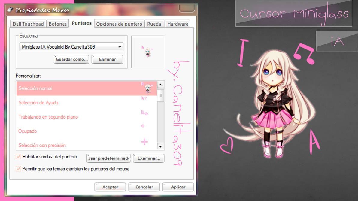 Cursor Miniglass IA Vocaloid by SriitaDeWatt on DeviantArt