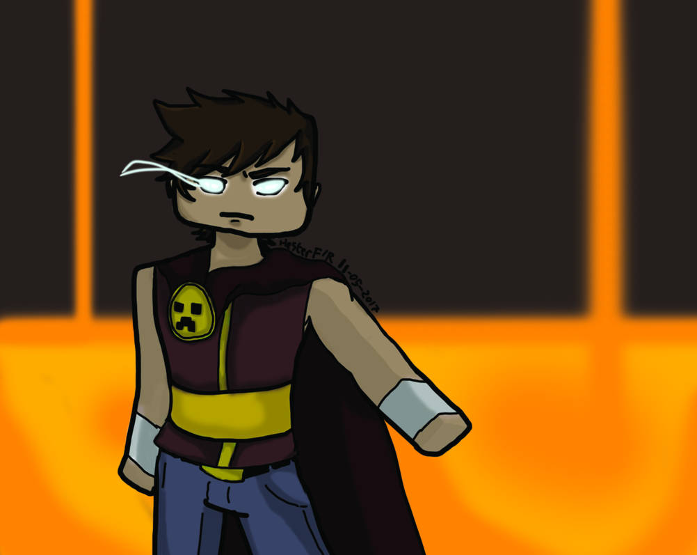 Herobrine (nether outfit) by hesterfunhart on DeviantArt