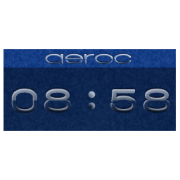 Aeroc - clock for XWidget. by tchiro on DeviantArt