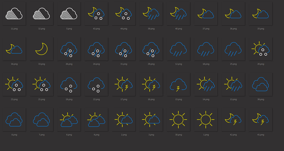 Color L.weather icons by tchiro on DeviantArt
