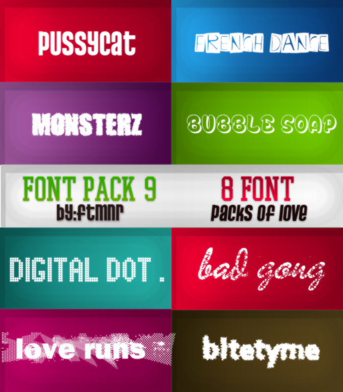 Font Pack by ftmnre on DeviantArt