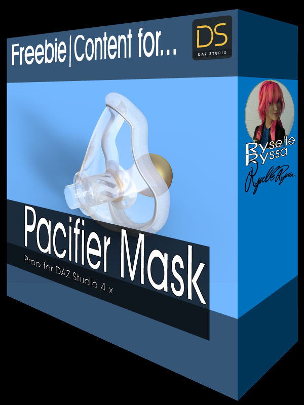 DAZ Freebie - Pacifier Mask by Ryselle-Chan on DeviantArt