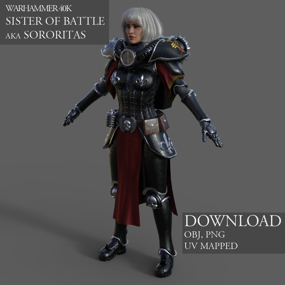 [Free Download] Sister of Battle Armor (OBJ) by Ryselle-Chan on DeviantArt