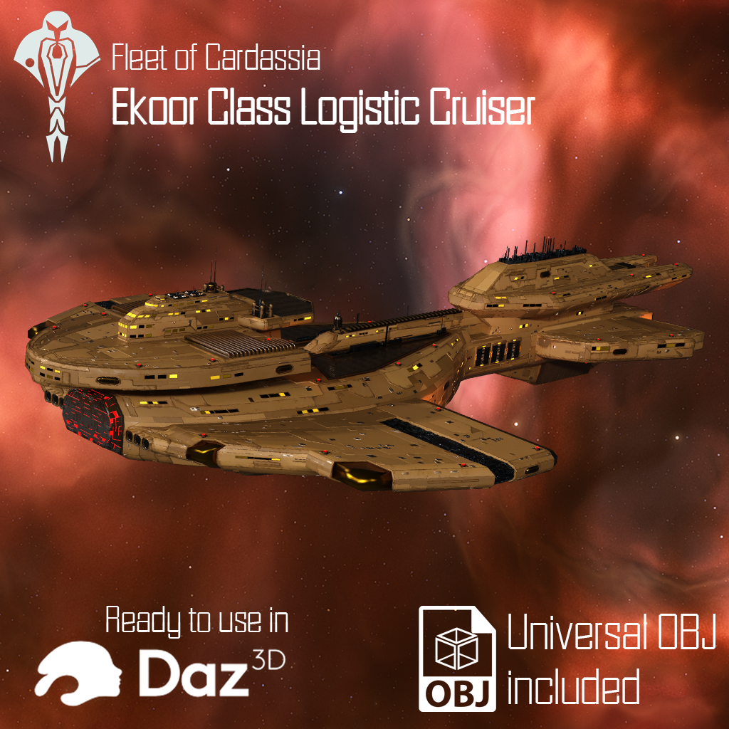 [Download] Cardassian Ekoor Class (OBJ + DAZ3D) by Ryselle-Chan on ...