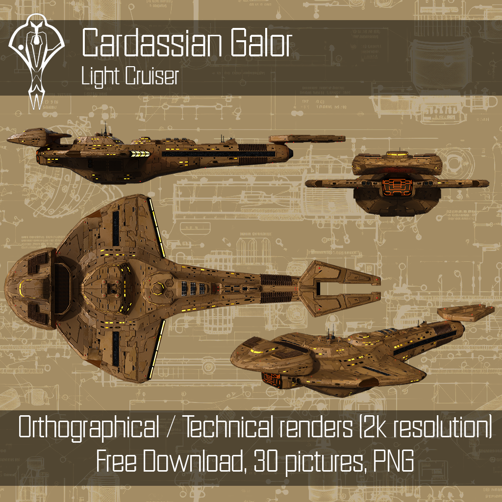 [Download] Cardassian Galor Ortho/Tech PNG by Ryselle-Chan on DeviantArt