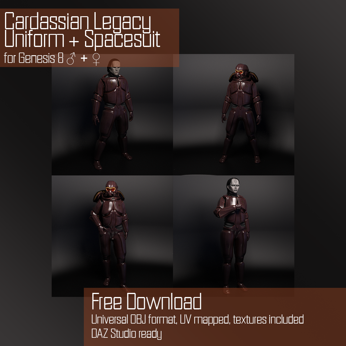 [Free Download] Cardassian Legacy Uniform G8M/G8F by Ryselle-Chan on ...