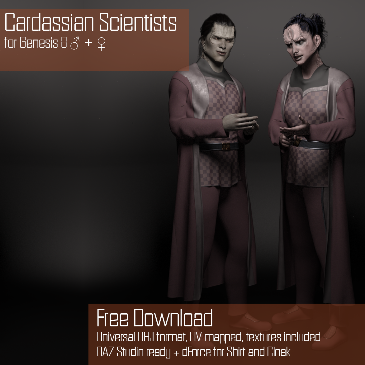 [Free Download] Cardassian Scientists for G8M/G8F by Ryselle-Chan on ...