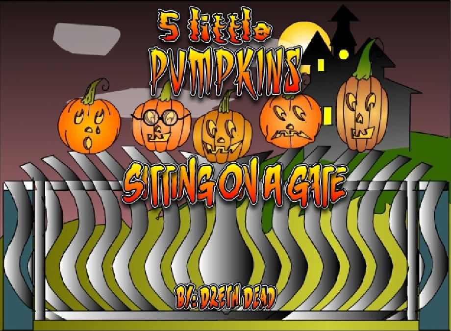 5 Little Pumpkins Sitting On A Gate Animation by drethdead on DeviantArt