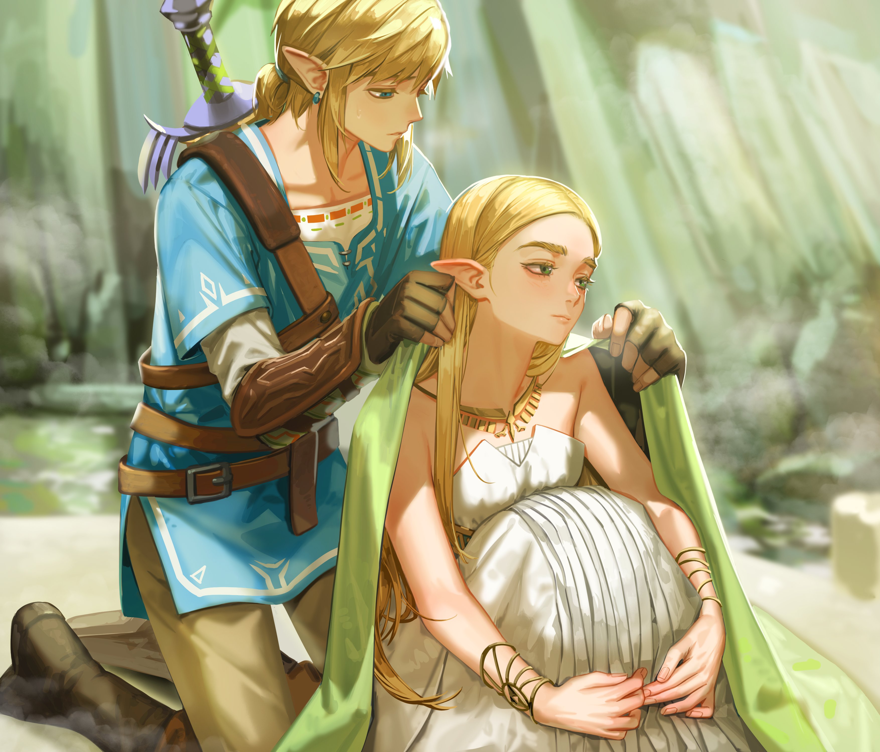 zelda and link by darkness21121 on DeviantArt