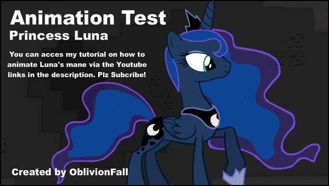 Animation Test: Princess Luna's Mane and Tail by OblivionFall on DeviantArt