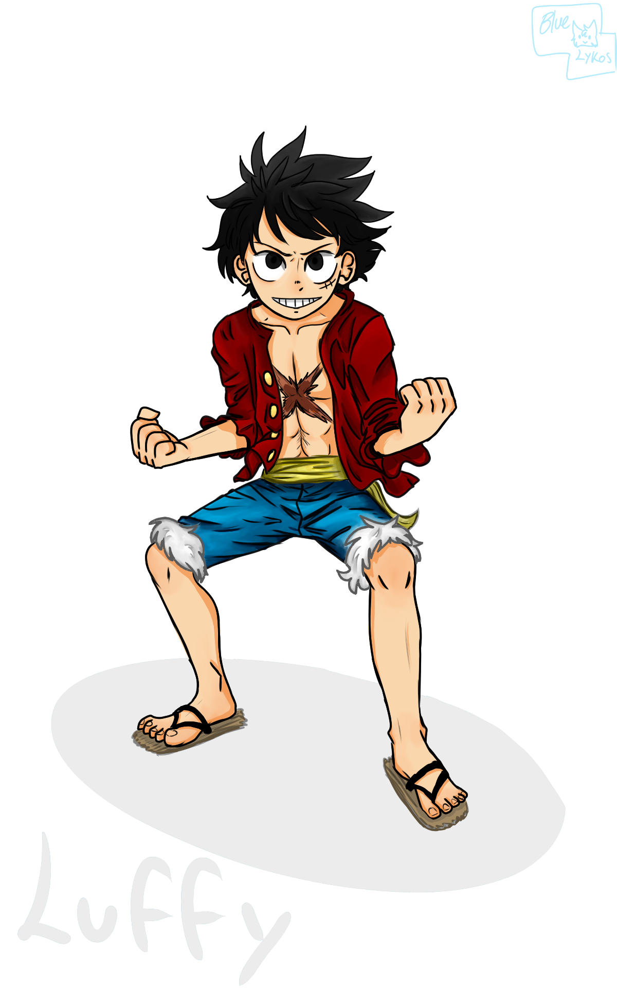 Luffy Remake by BlueLykos on DeviantArt