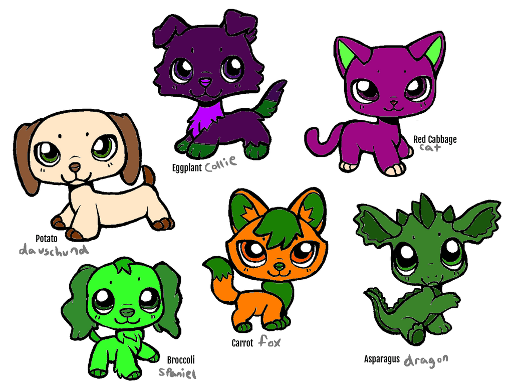 Veggie based LPS Adopts by JansynthePrincess04 on DeviantArt